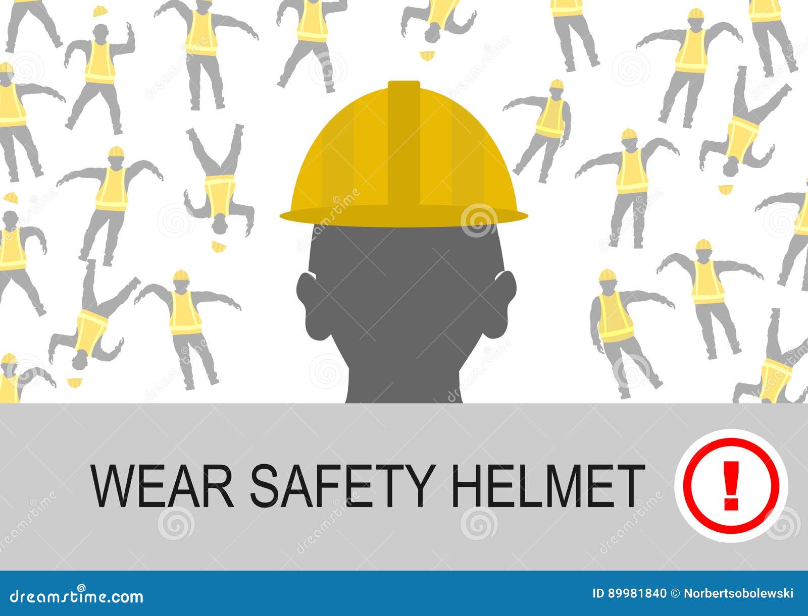 Careful Man Wear Safety Helmet Ride Bike Vector | CartoonDealer.com ...