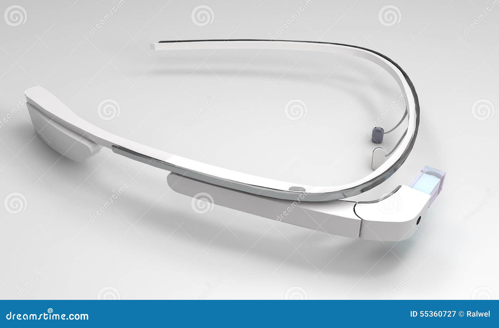 Wearable Computer Technology with an Optical Head-mounted Display Stock ...