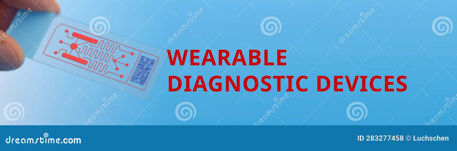 Wearable Diagnostic Devices Lab on Chip Device Stock Photo - Image of ...