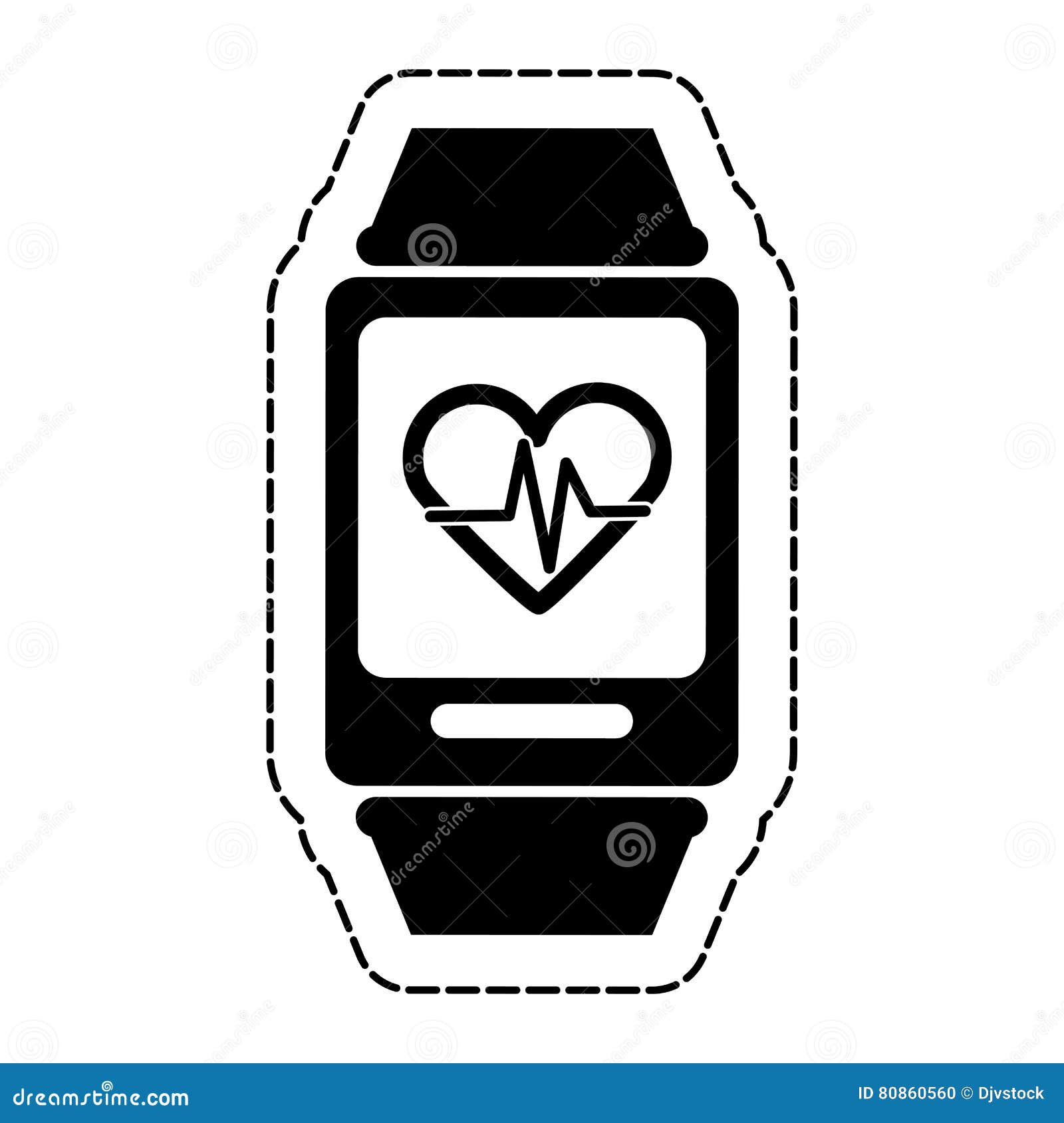 Wearable smart technology stock vector. Illustration of healthcare ...