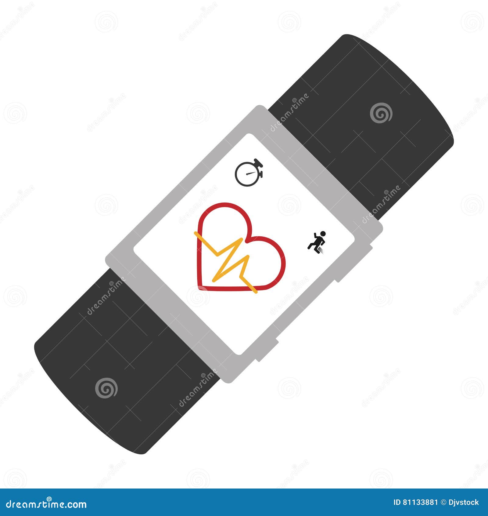 Wearable smart technology stock vector. Illustration of digital - 81133881