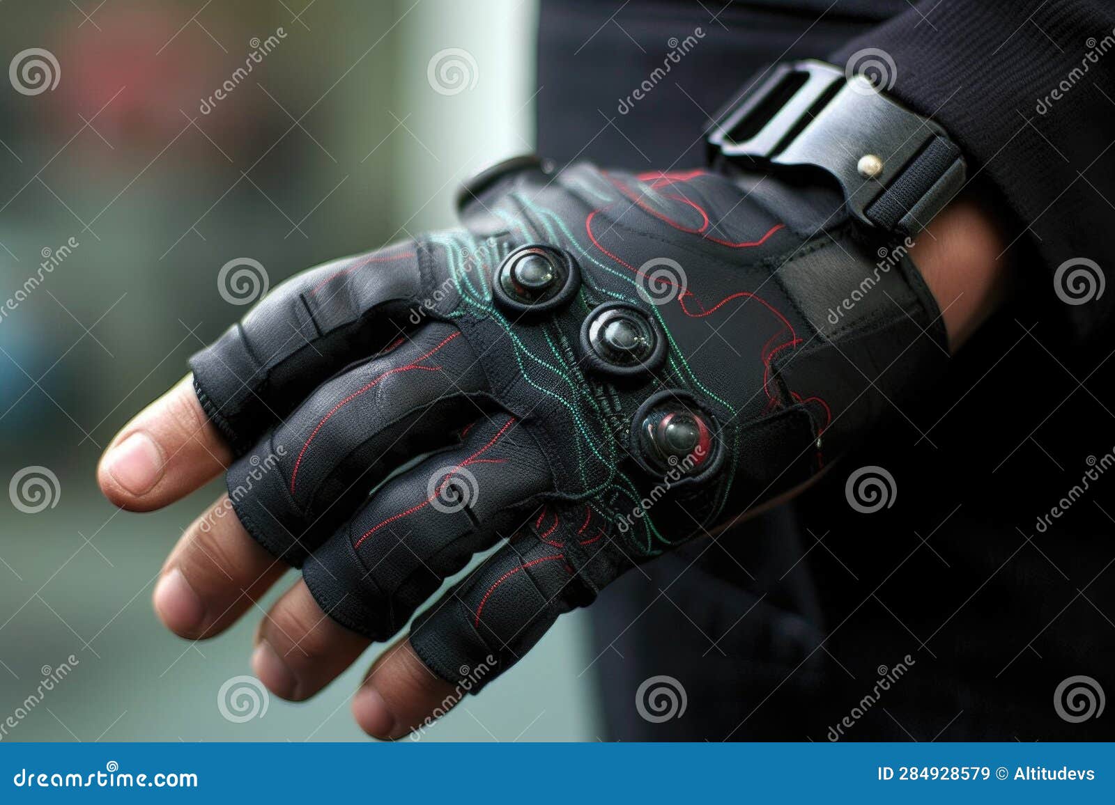 Wearable Tech Gloves with Touch Screen Capability Stock Illustration ...