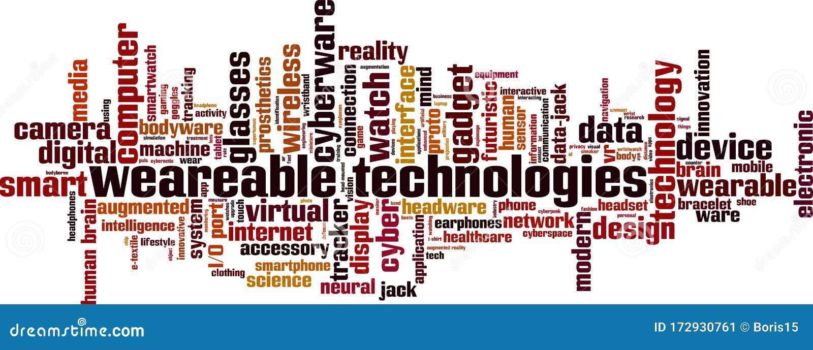 Wearable Technologies Word Cloud Stock Vector - Illustration of jack ...