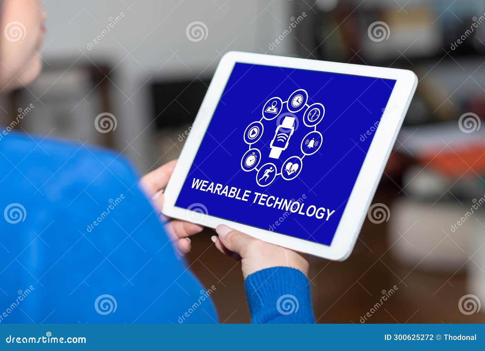 Wearable Technology Concept on a Tablet Stock Photo - Image of tablet ...