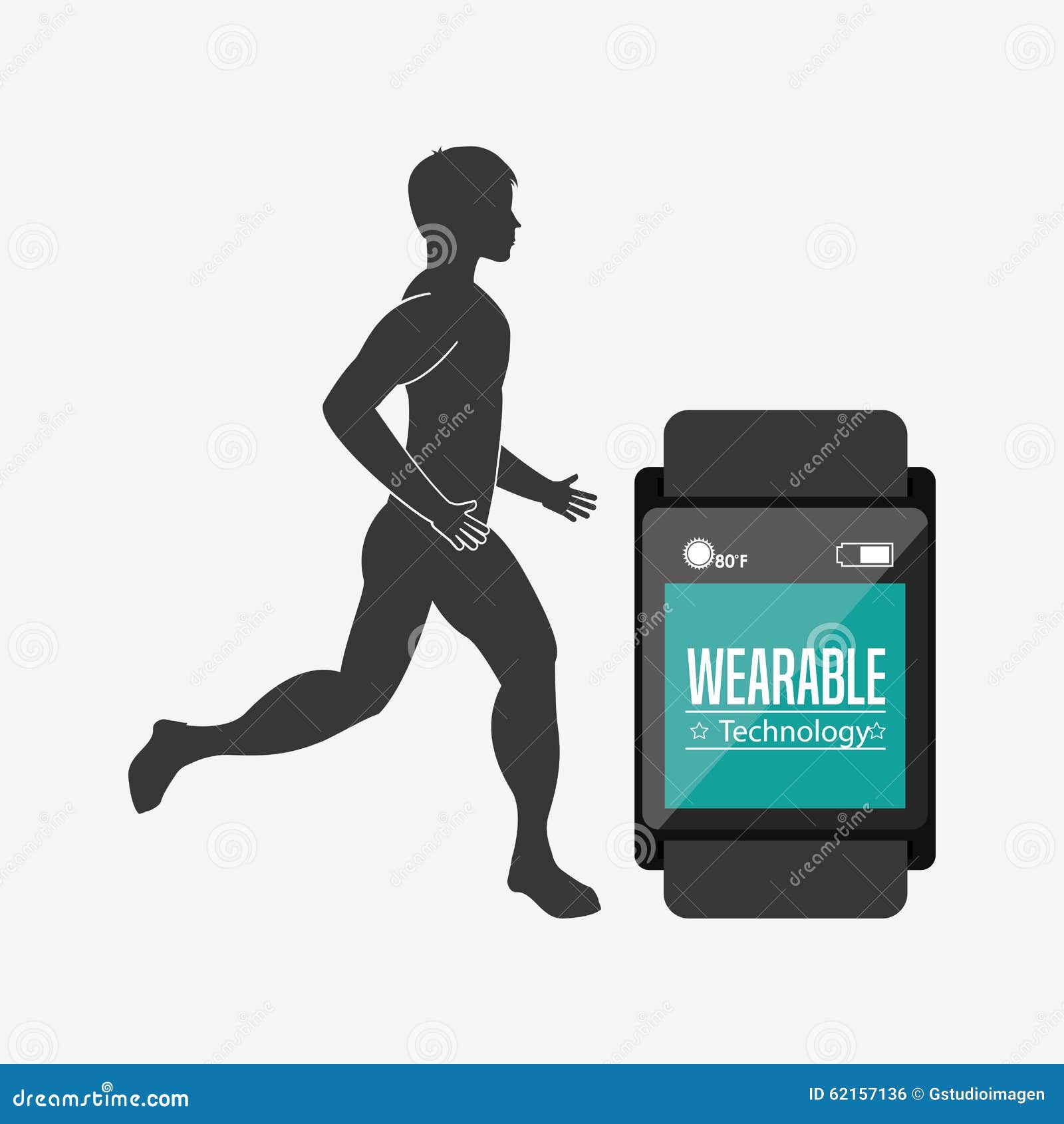 Wearable technology design stock vector. Illustration of exercise ...