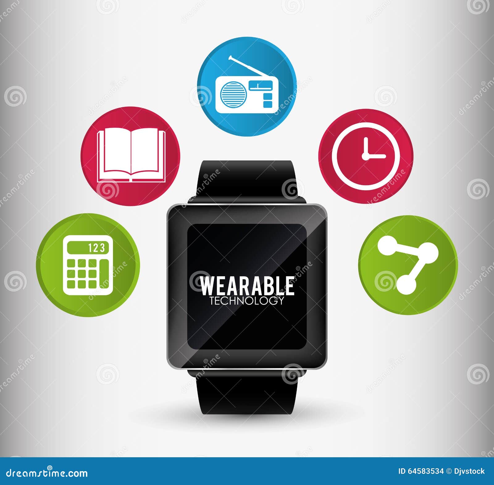 Wearable Technology Graphic Stock Vector - Illustration of technology ...