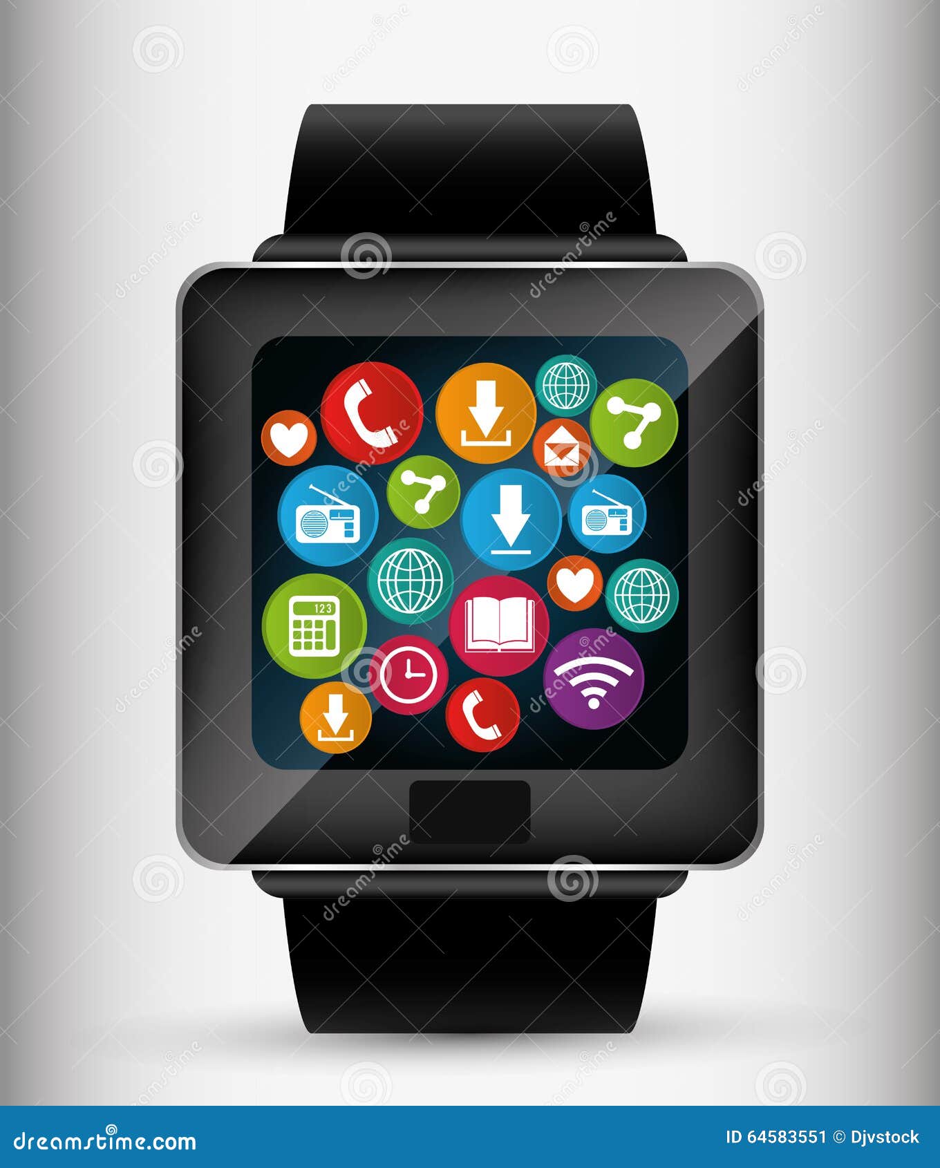 Wearable Technology Graphic Stock Vector - Illustration of computer ...