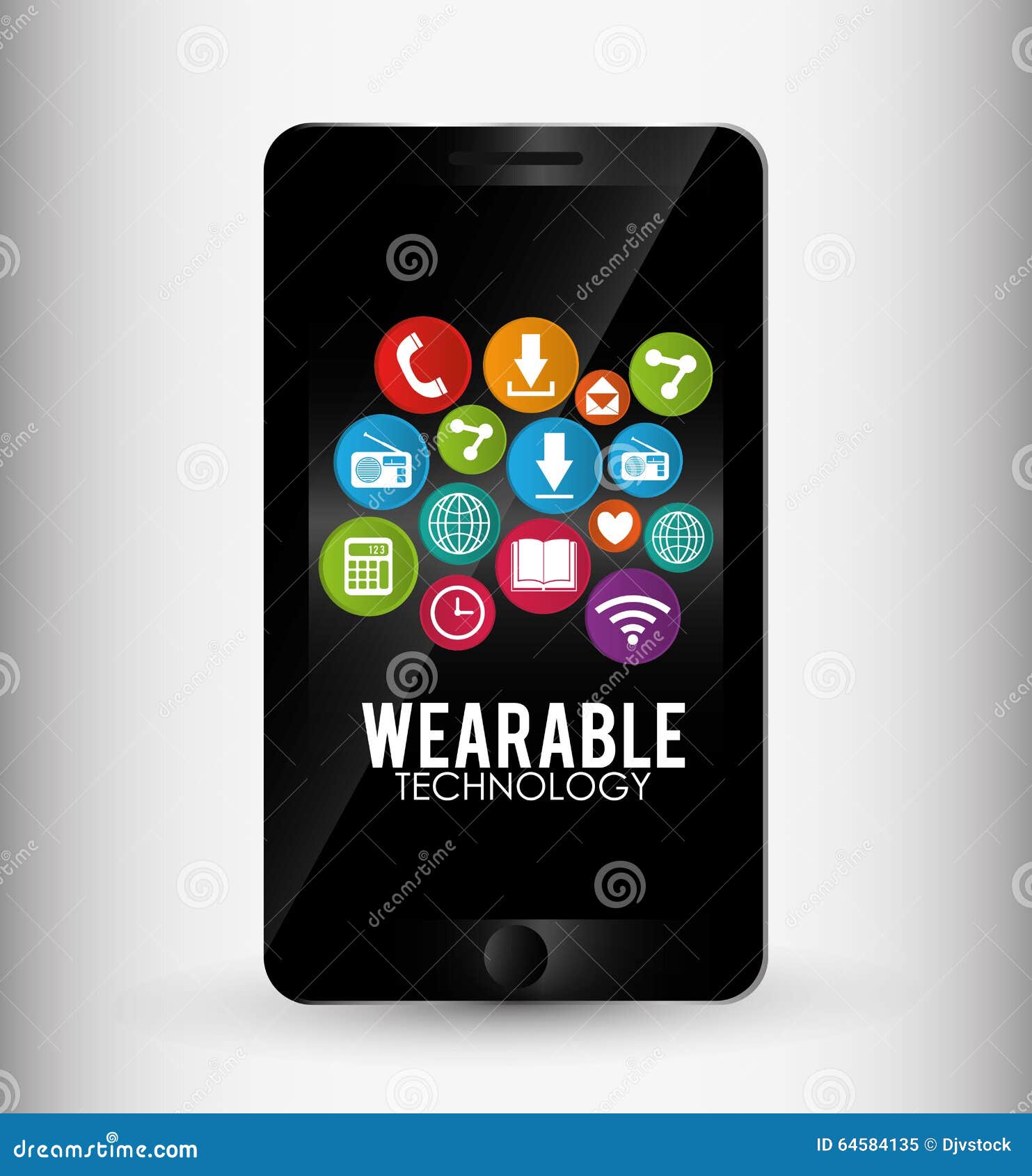 Wearable Technology Graphic Stock Vector - Illustration of device ...