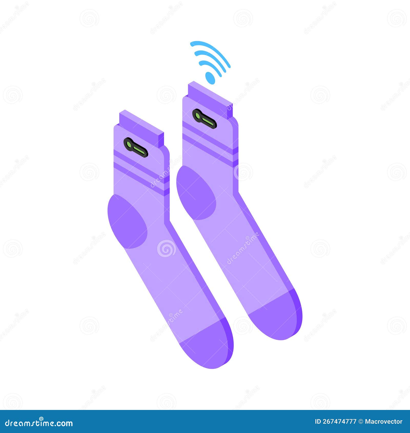 Wearable Technology Icon stock vector. Illustration of microchip ...