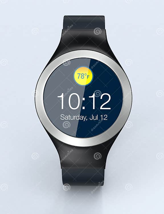 Wearable Technology, Smartwatch Stock Illustration - Illustration of ...