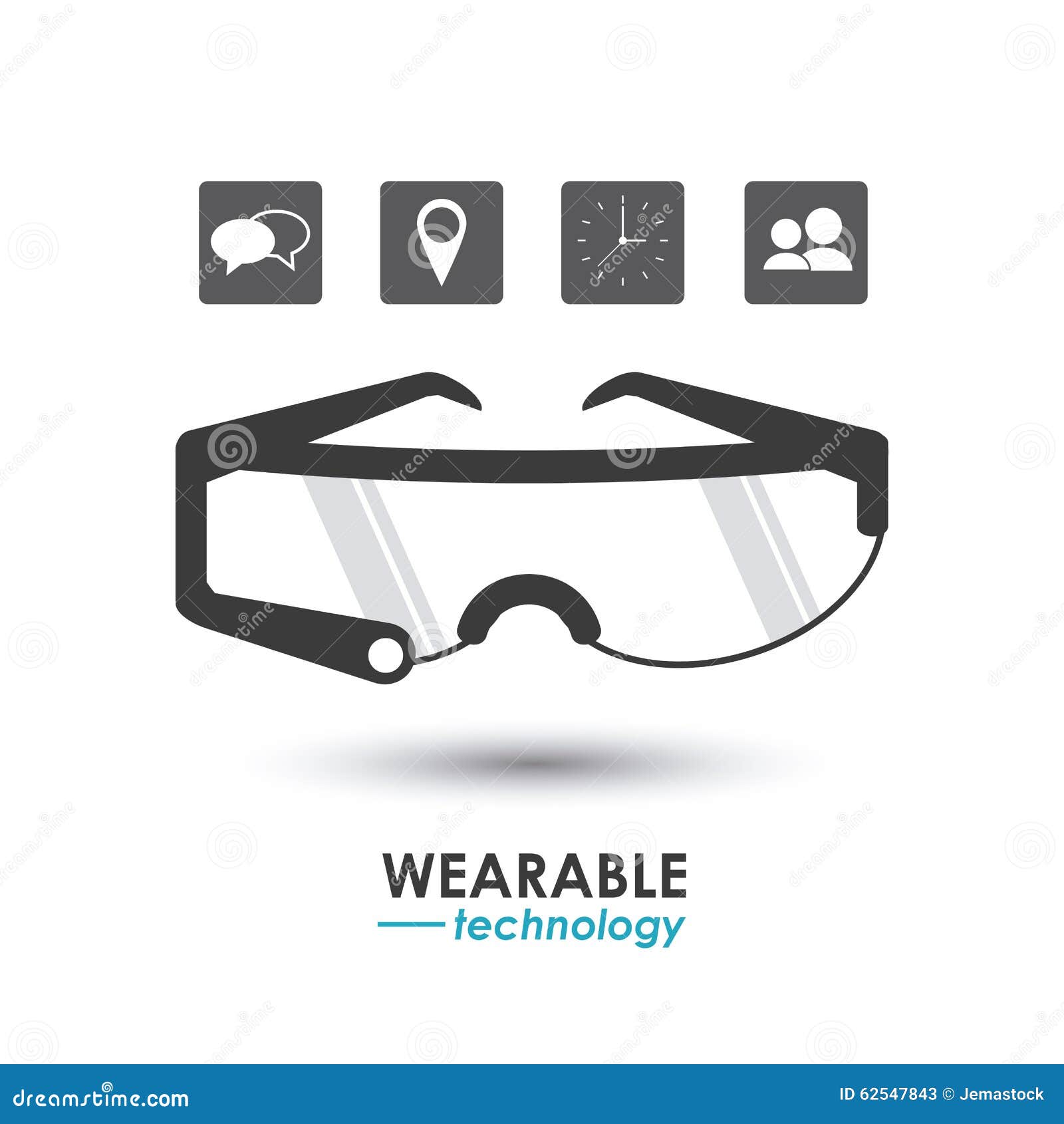 Wearable Technology , Vector Design Stock Vector - Illustration of ...