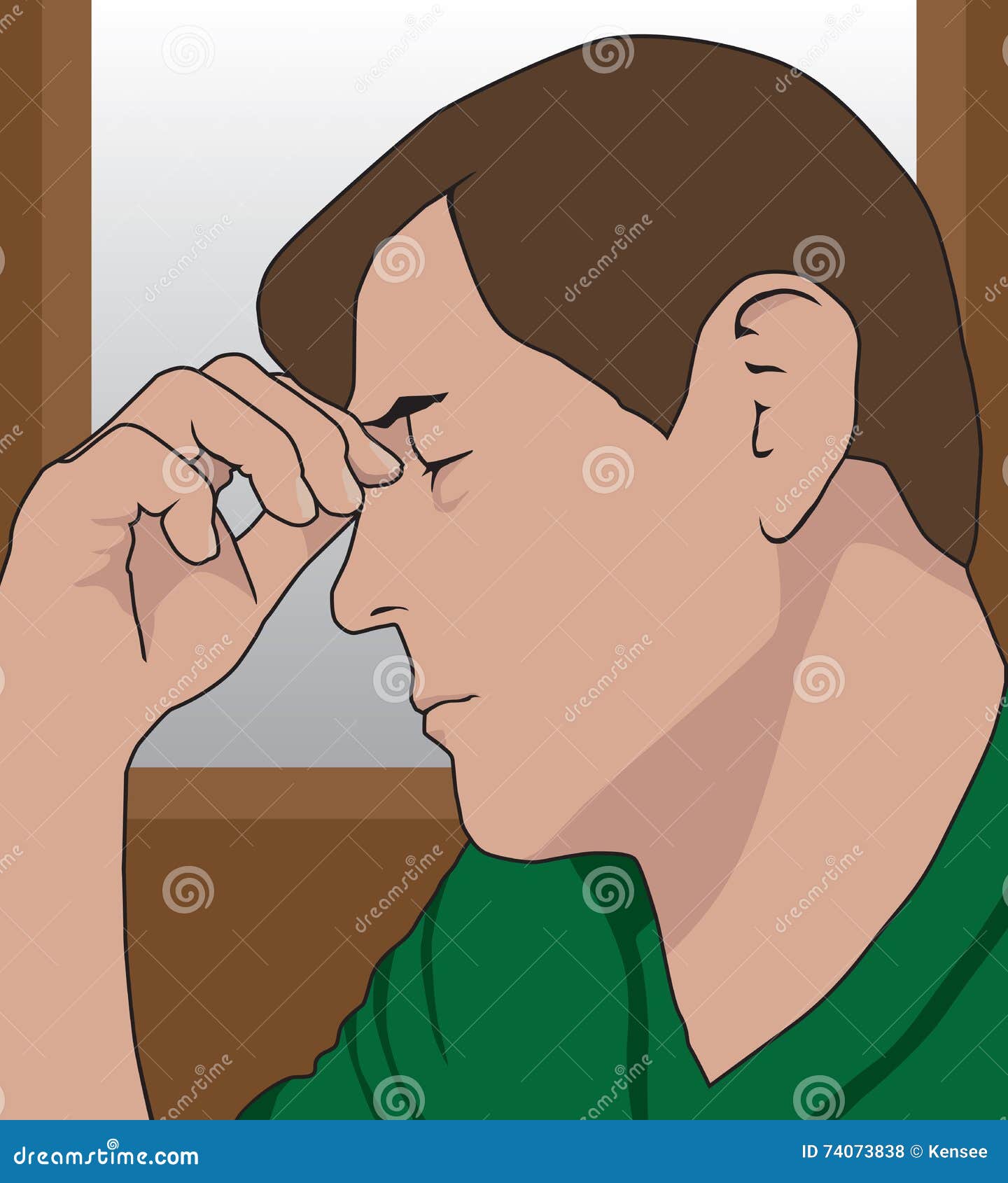 Weariness stock vector. Illustration of beat, discontented - 74073838