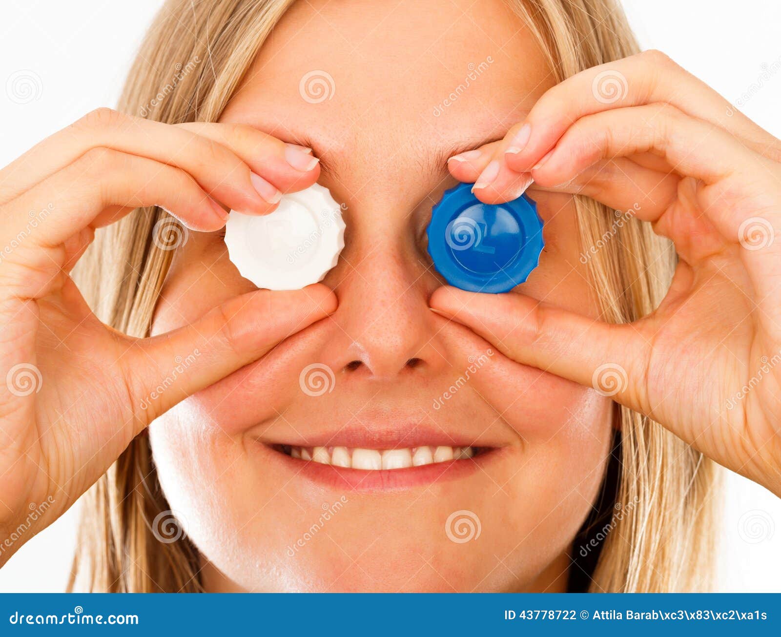 Wearing Contact Lenses stock photo. Image of insert, ophtalmology ...