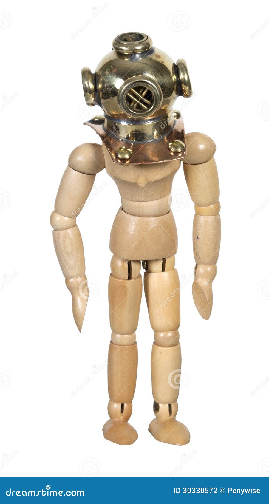 Wearing a Deep Sea Diving Helmet Stock Photo - Image of nautical, dive ...