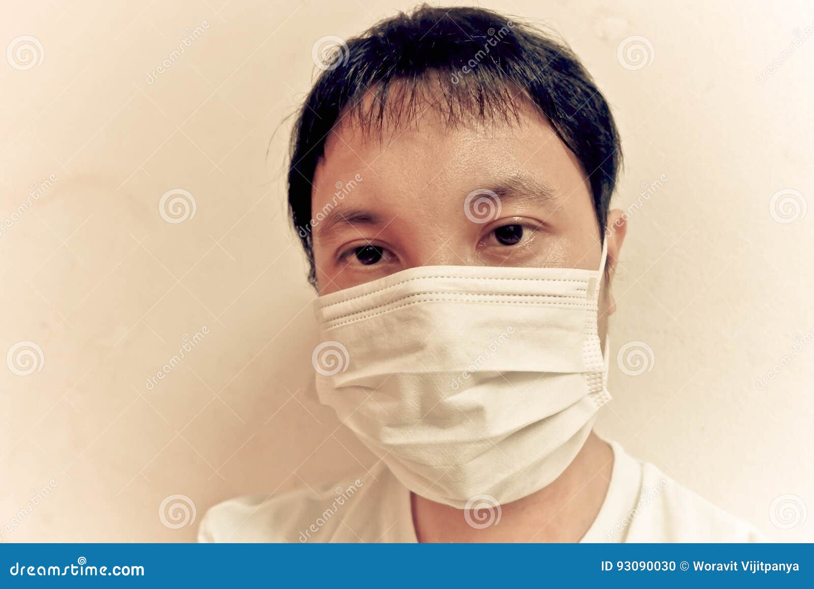 Wearing face mask stock photo. Image of closeup, care - 93090030