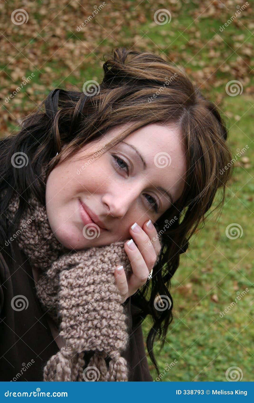 Wearing a Scarf on Cold Day Stock Image - Image of lady, beautiful: 338793