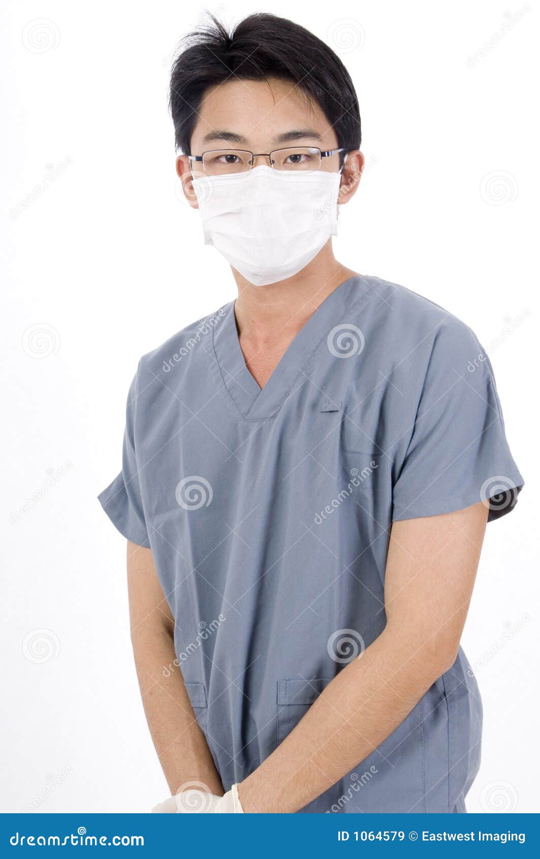 Wearing Scrubs stock image. Image of person, medical, isolated - 1064579