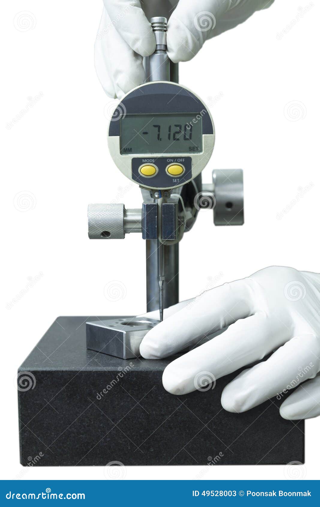 Digital Dial Indicator Gauge, Digital Indicator Depth Gauge Isolated On ...