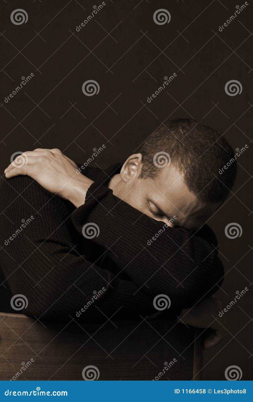 Weary stock photo. Image of peace, sleep, sitting, handsome - 1166458