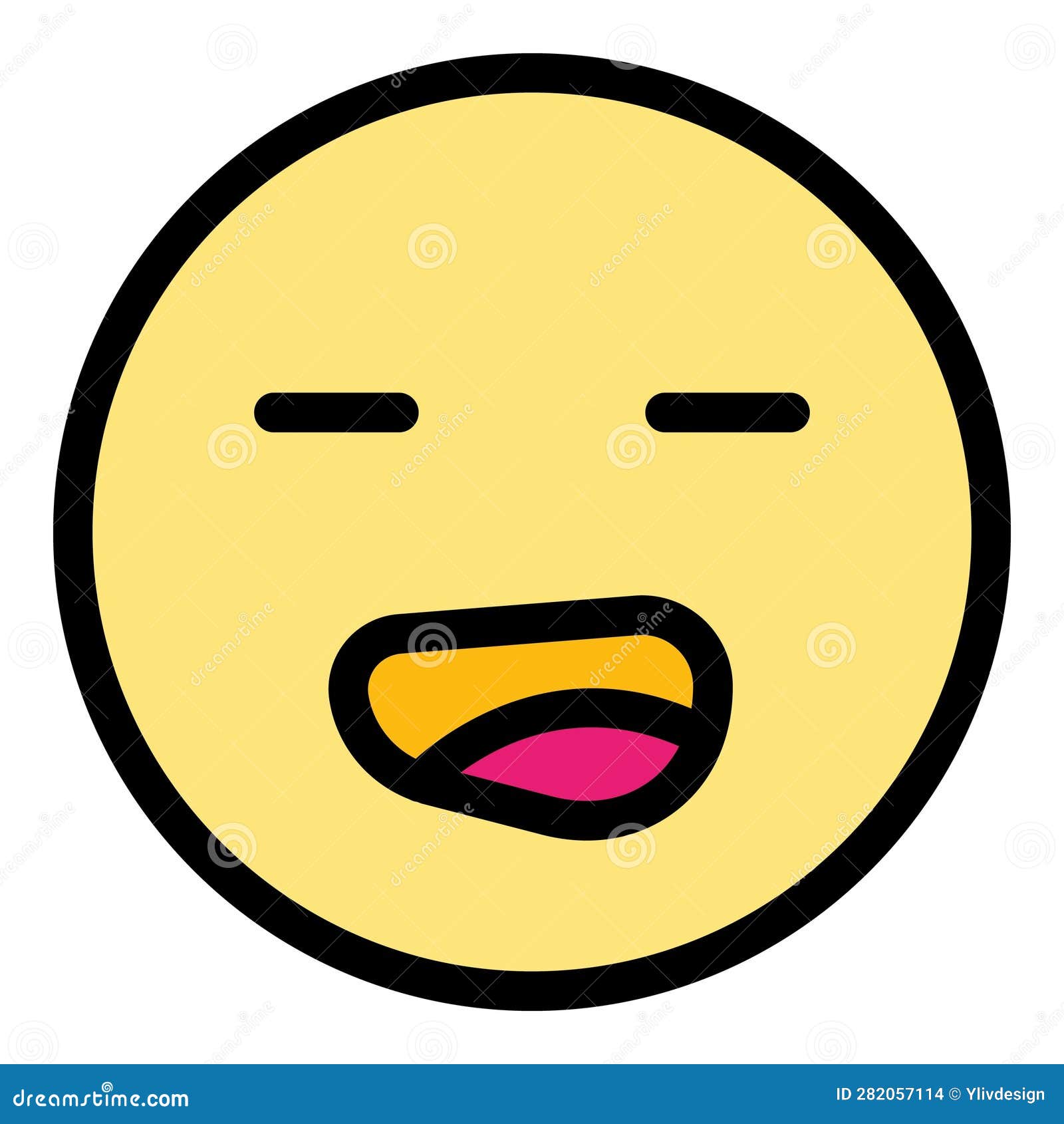 Weary Face Icon Vector Flat Stock Illustration - Illustration of ...