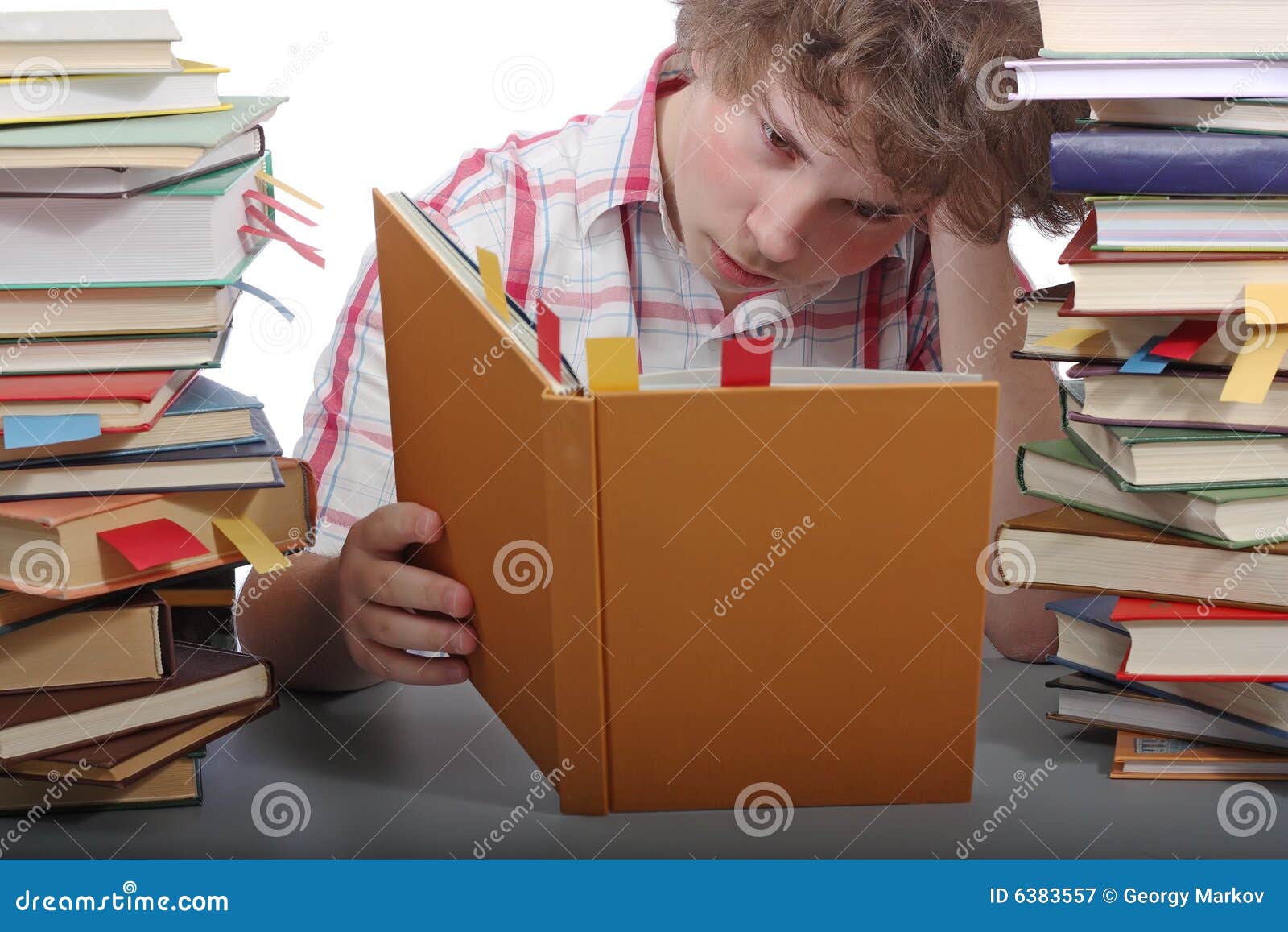 Weary student stock image. Image of learner, preparation - 6383557