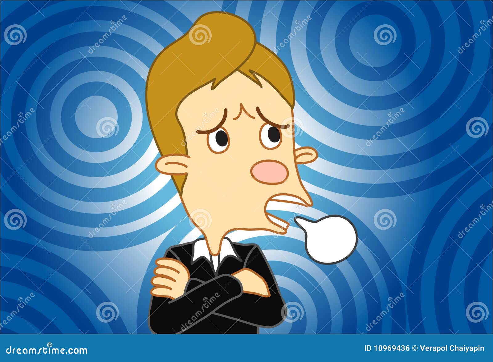 Wearysome stock illustration. Illustration of melancholy - 10969436