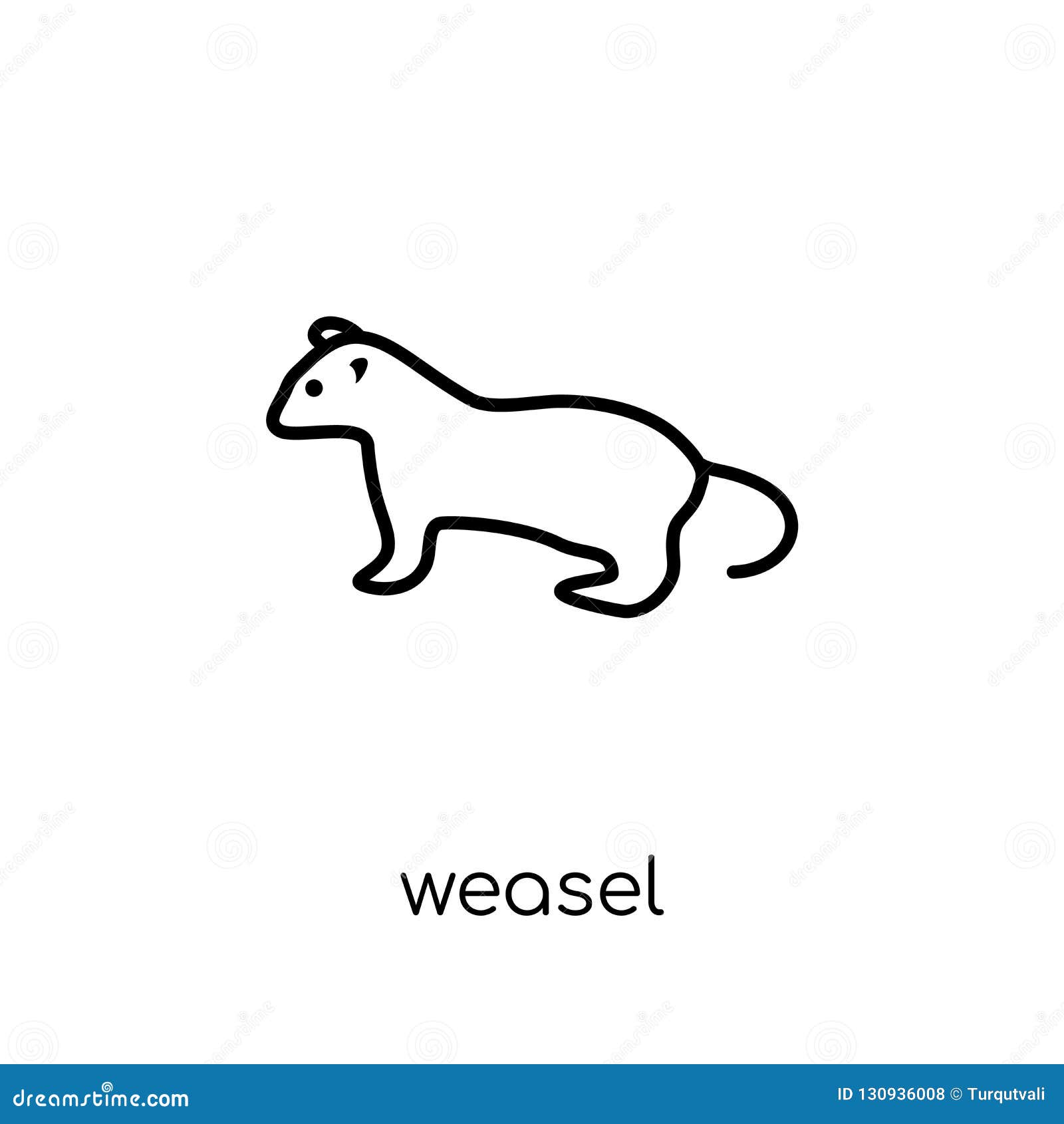 Weasel Icon. Trendy Weasel Logo Concept On White Background From Vector ...