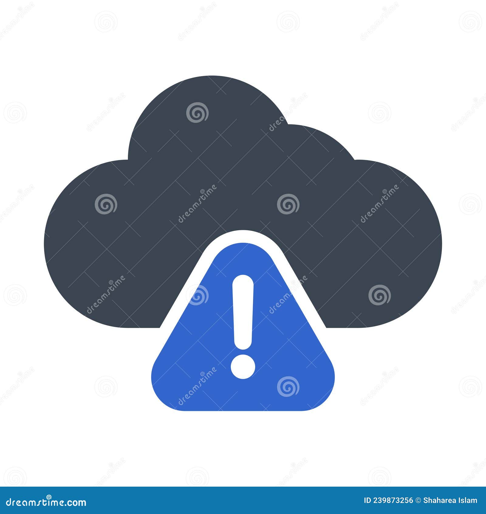 Weather alert icon stock vector. Illustration of cloudy - 239873256