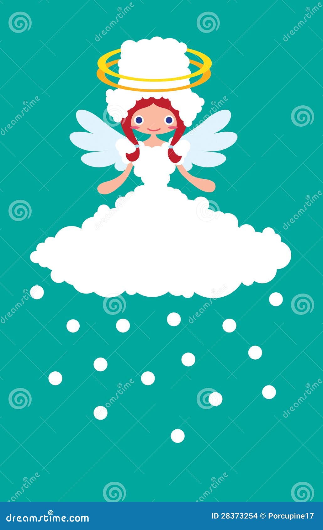 Weather Angel Snowy stock illustration. Illustration of costume - 28373254