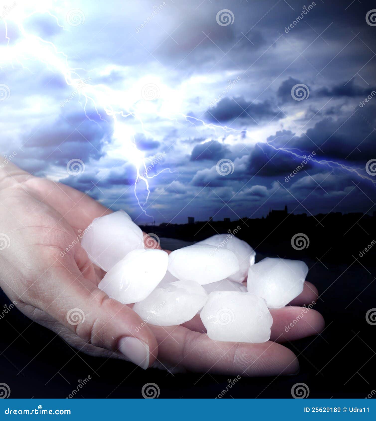 Weather Anomaly Hail in Hand Stock Image - Image of rain, storm: 25629189