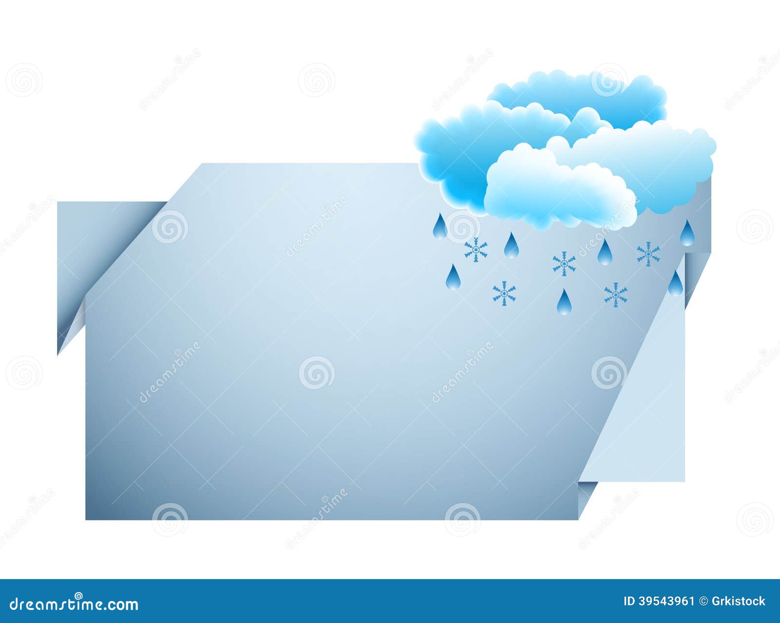 Weather banner stock illustration. Illustration of cloud - 39543961