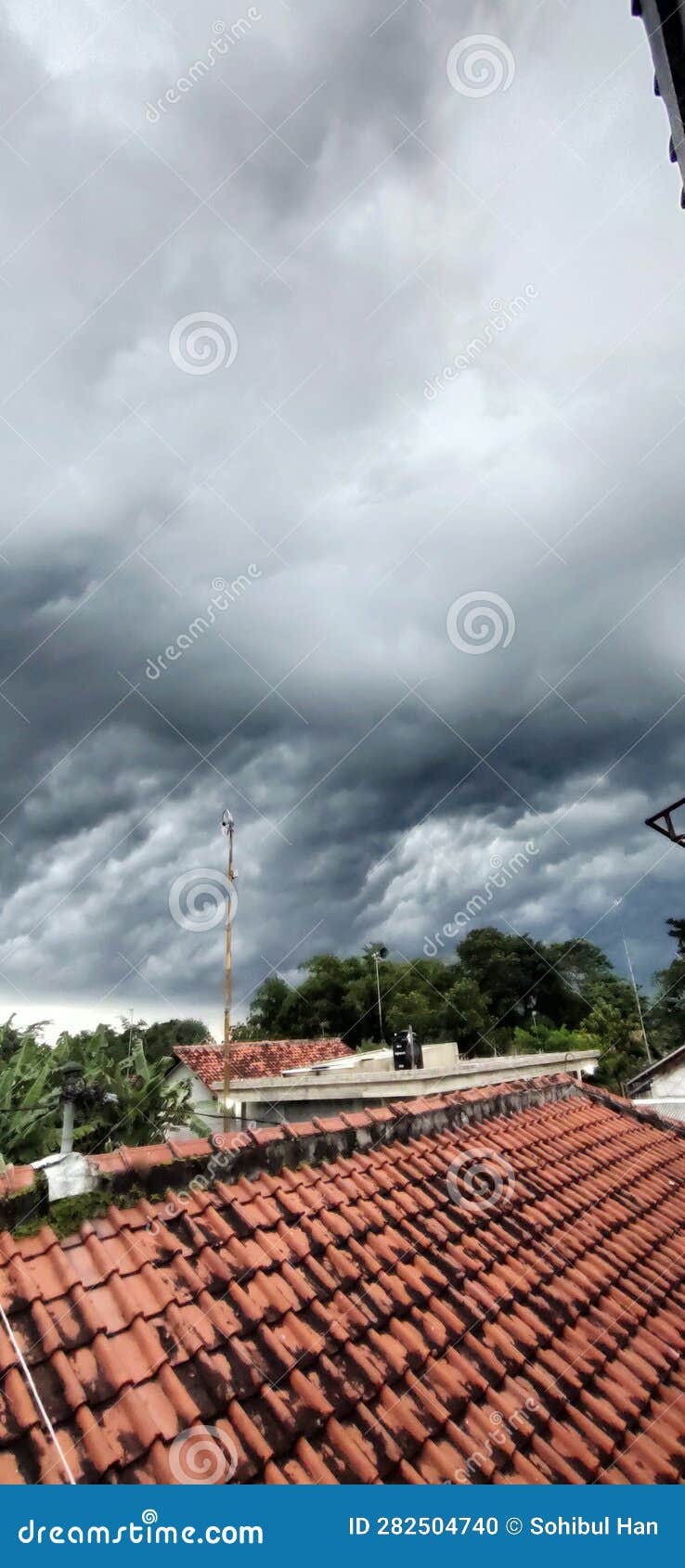 Weather Changes and the Sky Changes when it Will Rain Stock Photo ...