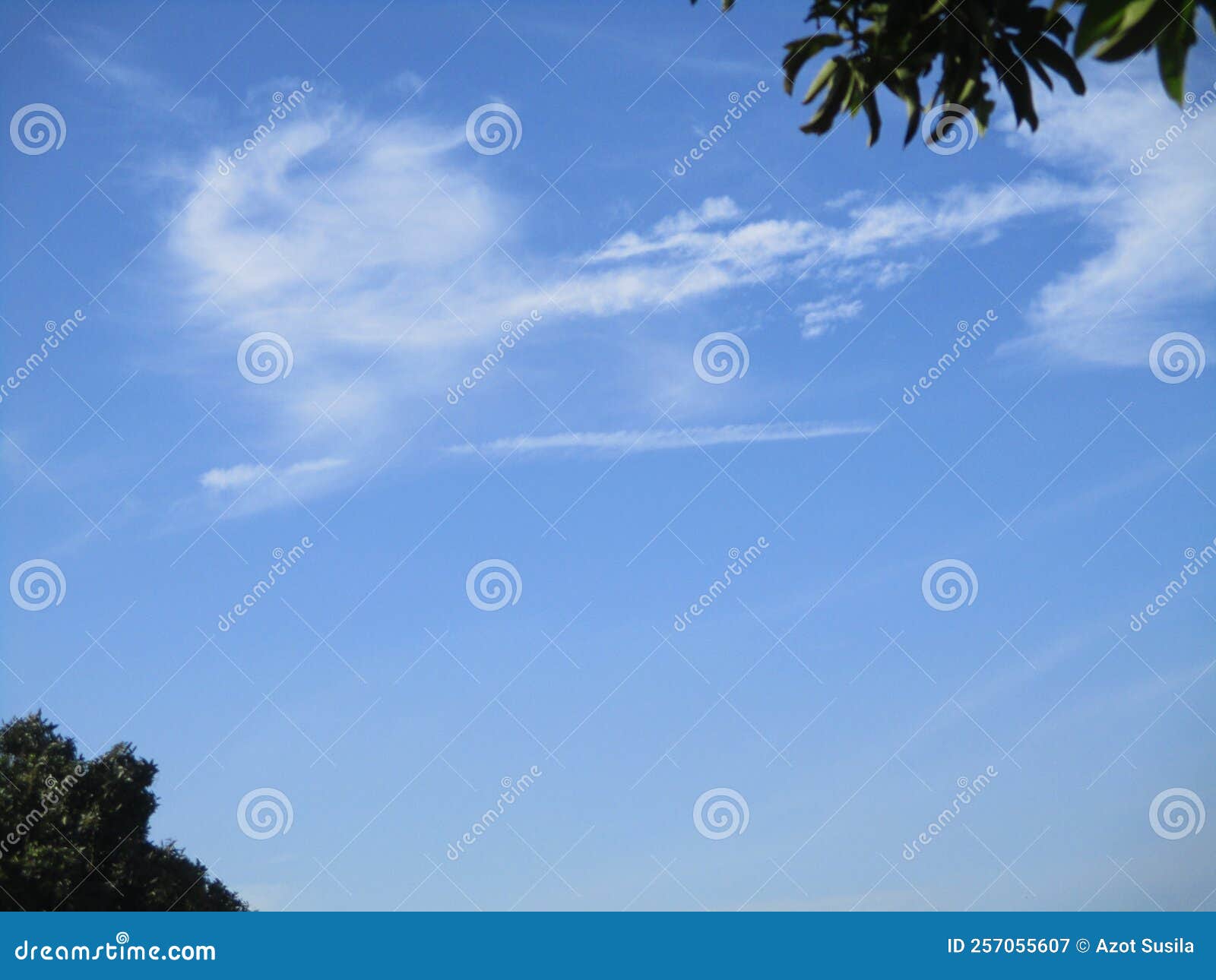 The Weather is Clear, the Sky is Blue with White Clouds that are Soft ...