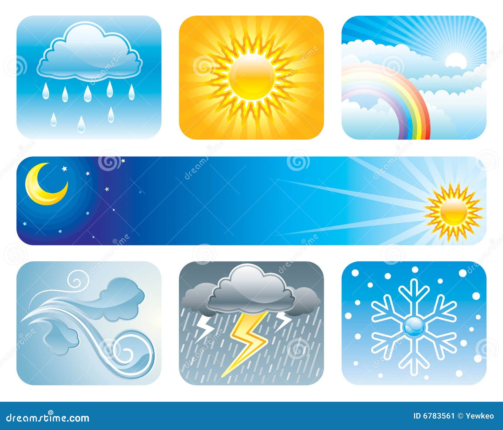 Weather and Climate stock vector. Illustration of banner - 6783561