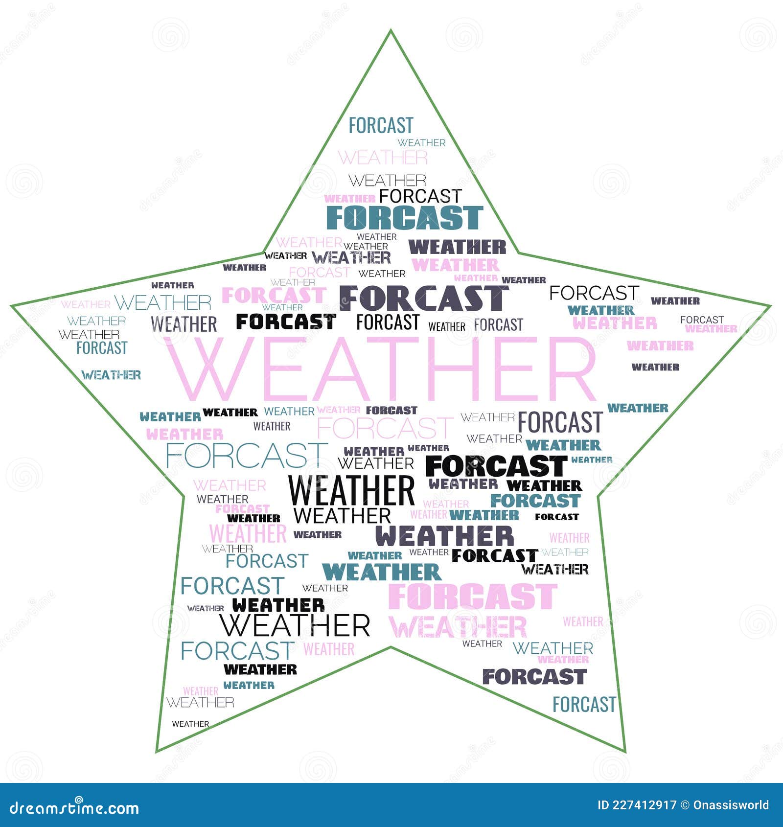 Weather Clouds Sky Forecast Text Abstract Stock Illustration ...
