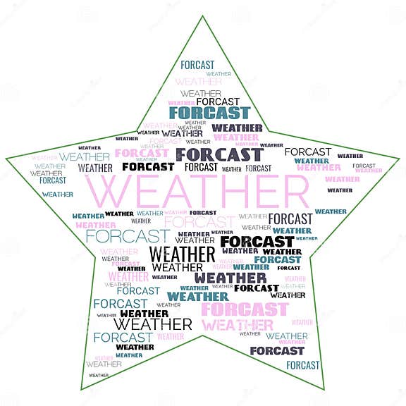 Weather Clouds Sky Forecast Text Abstract Stock Illustration ...