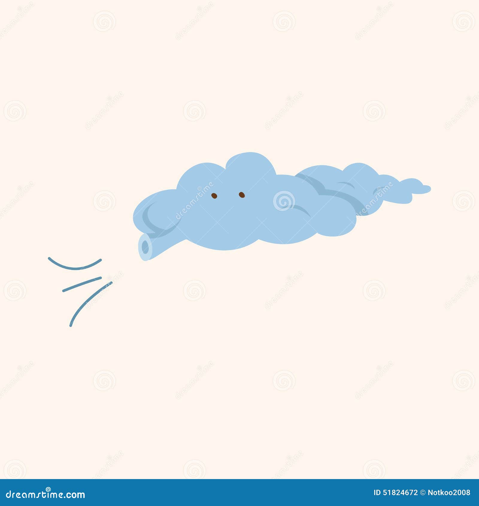 Weather Cloudy Day Theme Elements Stock Vector - Illustration of ...