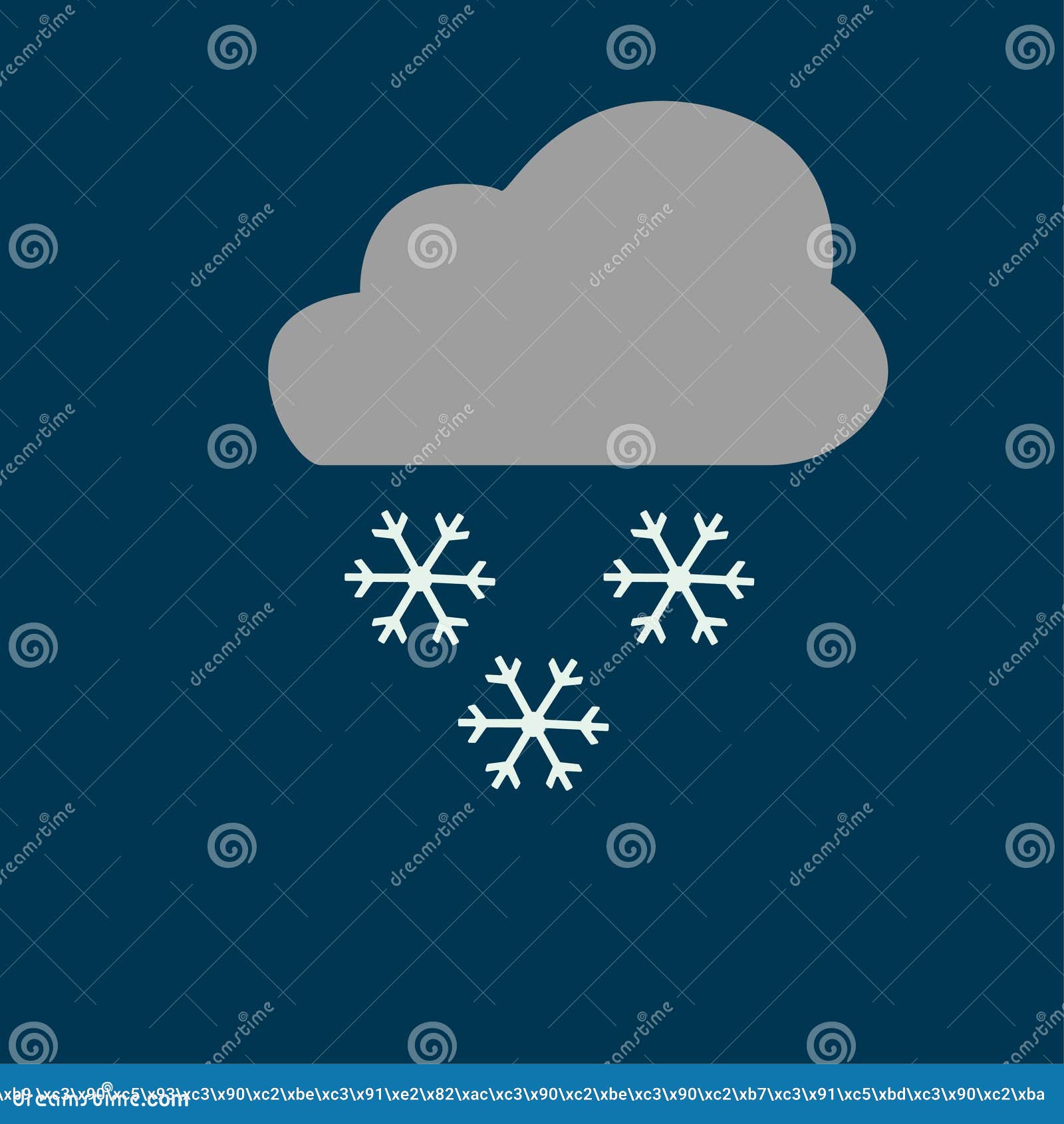 Weather Conditions, Snow, Vector Illustration Stock Vector ...