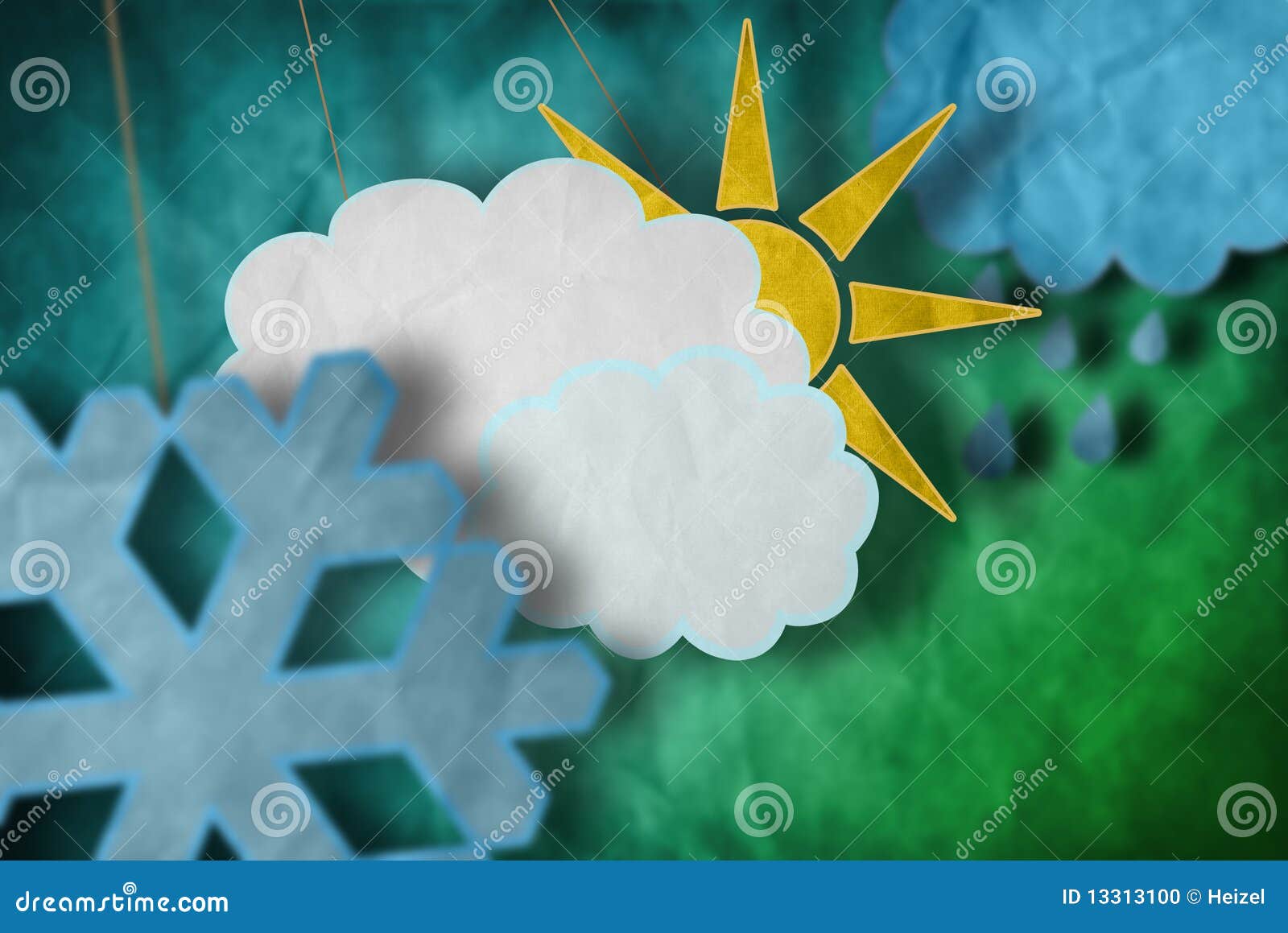 Weather decorations stock illustration. Illustration of material - 13313100