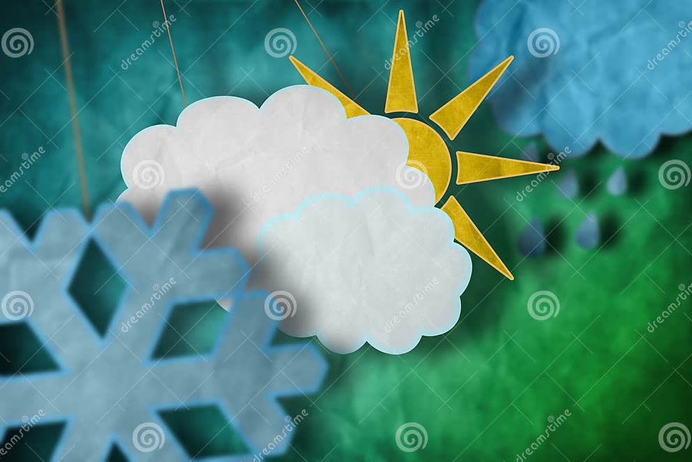 Weather decorations stock illustration. Illustration of material - 13313100