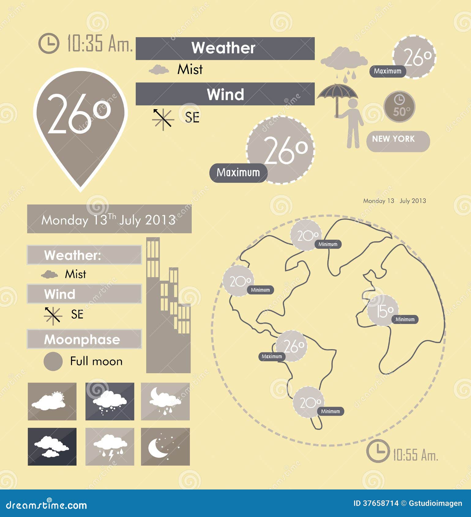Weather design stock vector. Illustration of minimalistic - 37658714