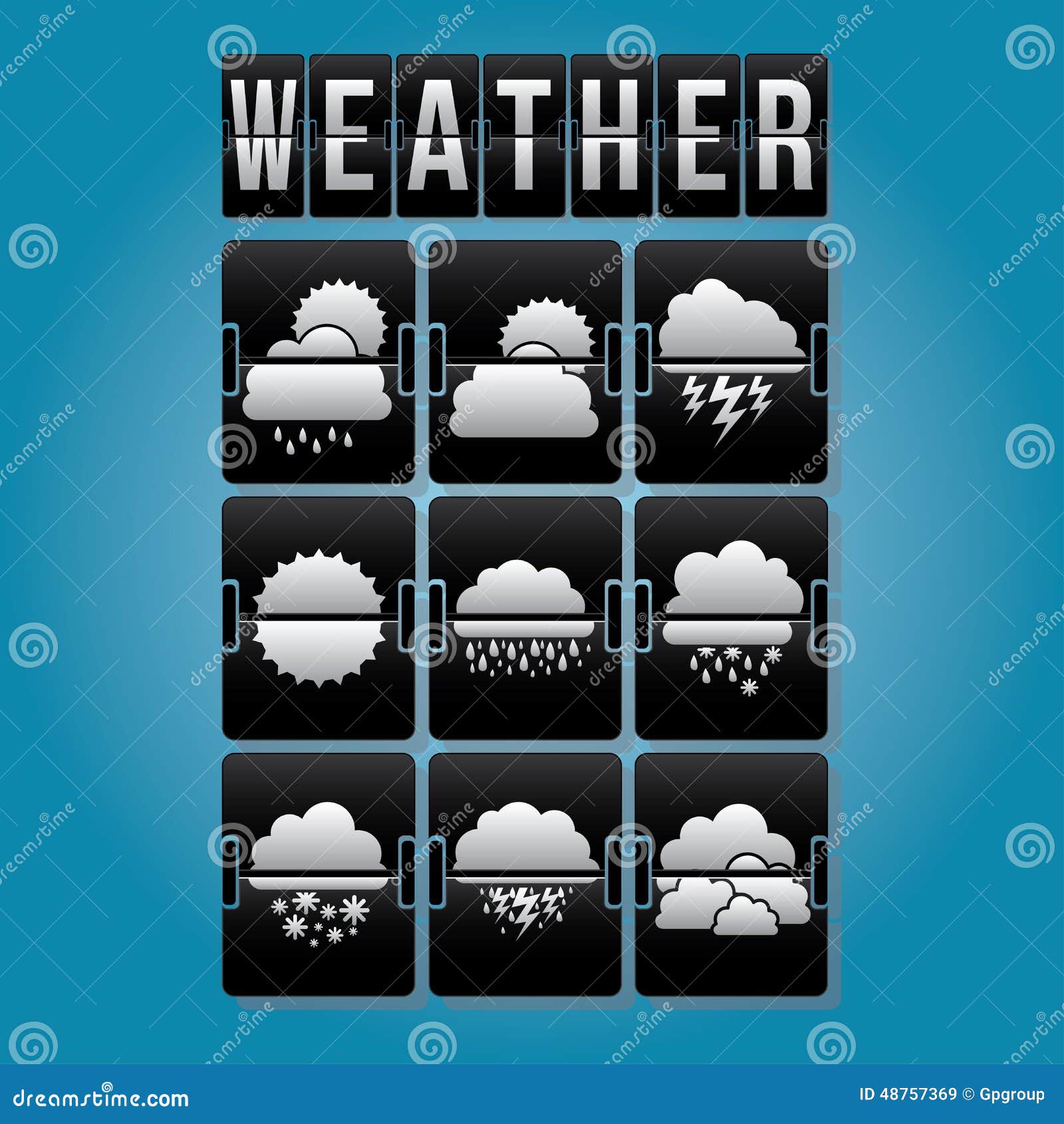 Weather Design, Vector Illustration. Stock Vector - Illustration of ...