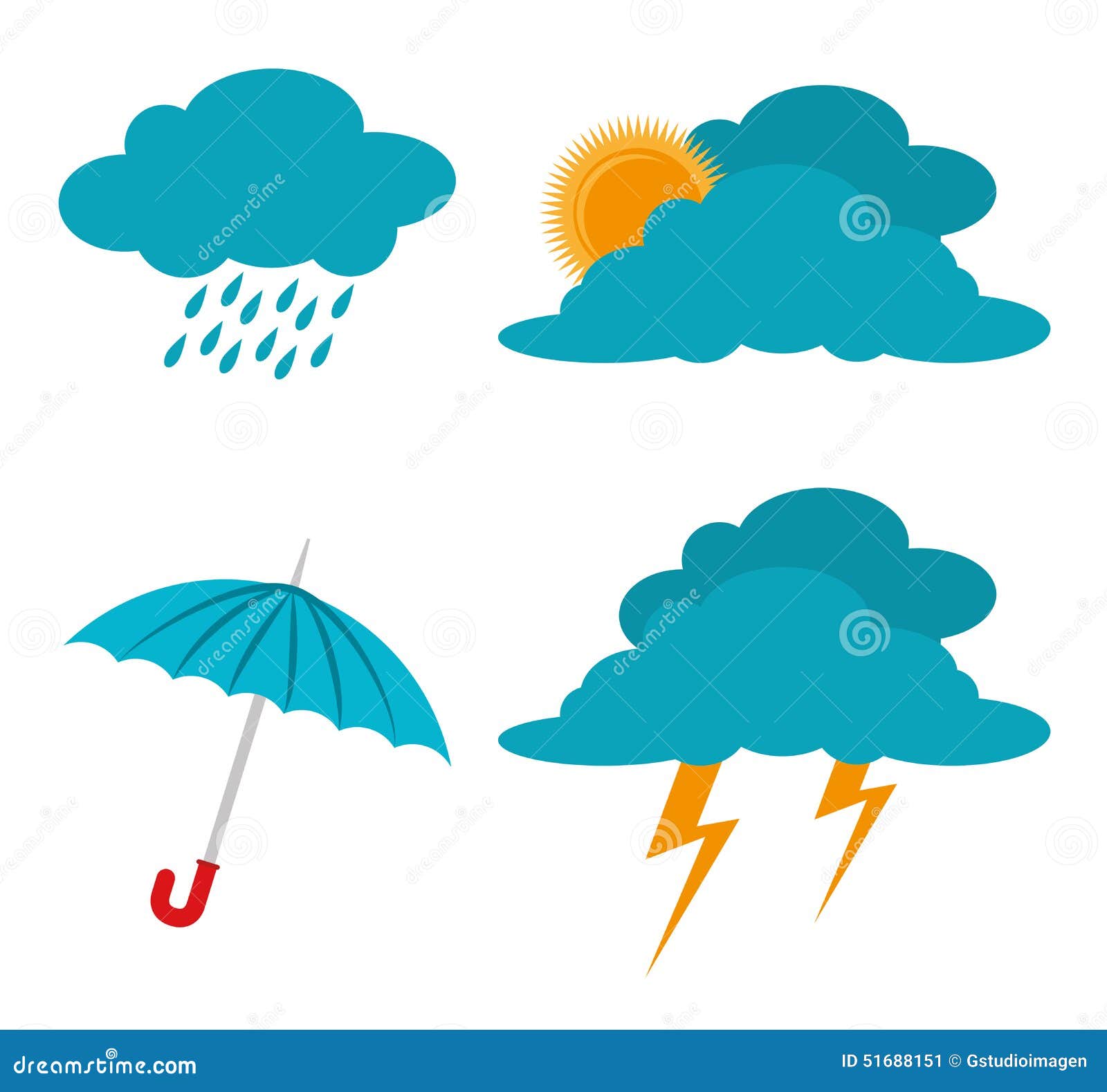 Weather Design, Vector Illustration. Stock Vector - Illustration of ...