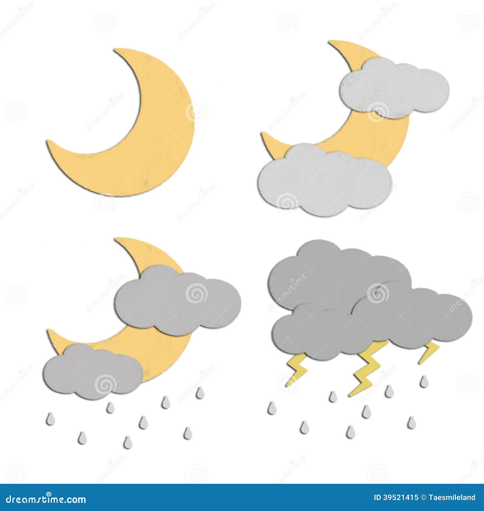 Weather drawing set stock illustration. Illustration of layer - 39521415