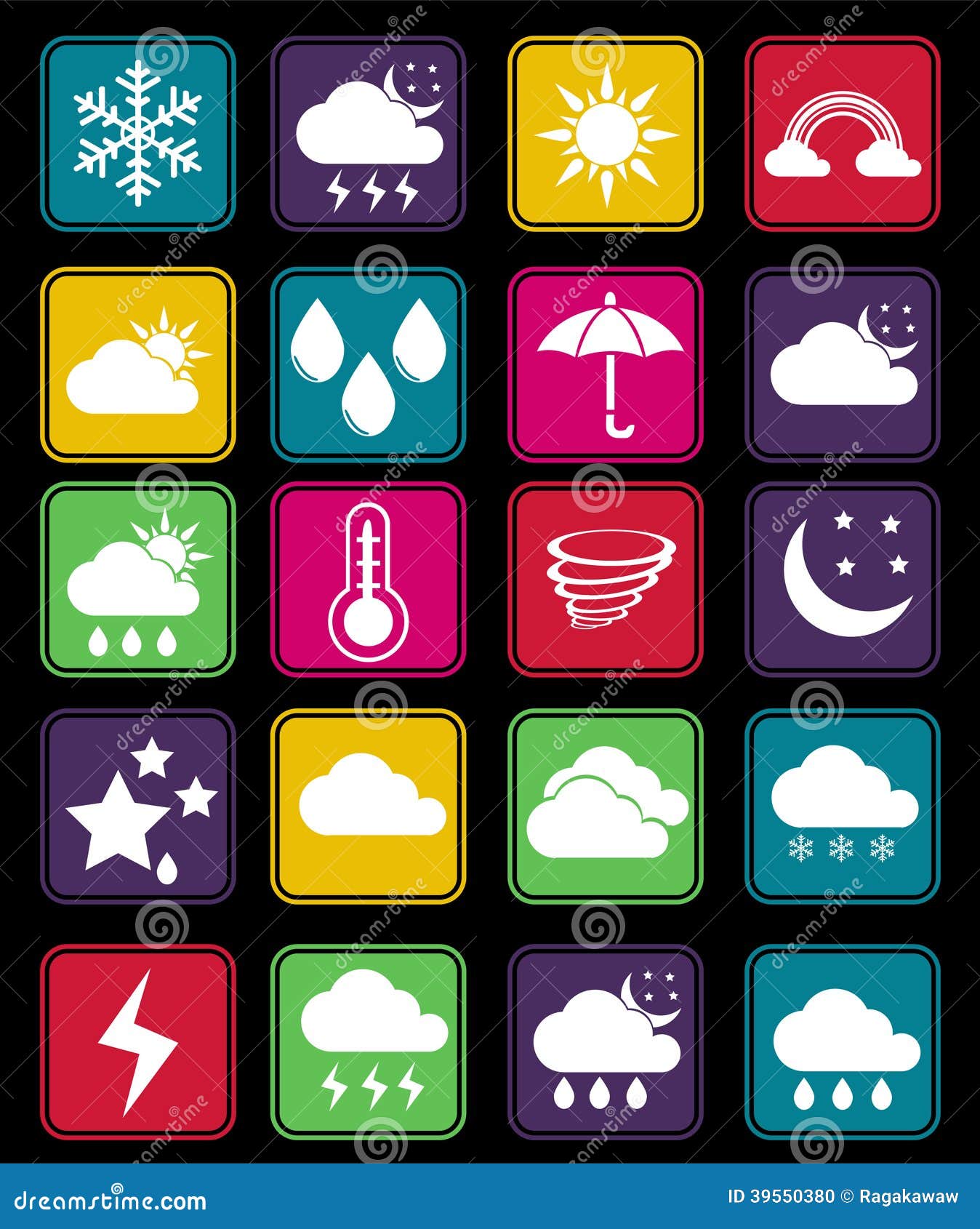 Weather Effect Flat Icon Stock Illustrations – 1,536 Weather Effect ...