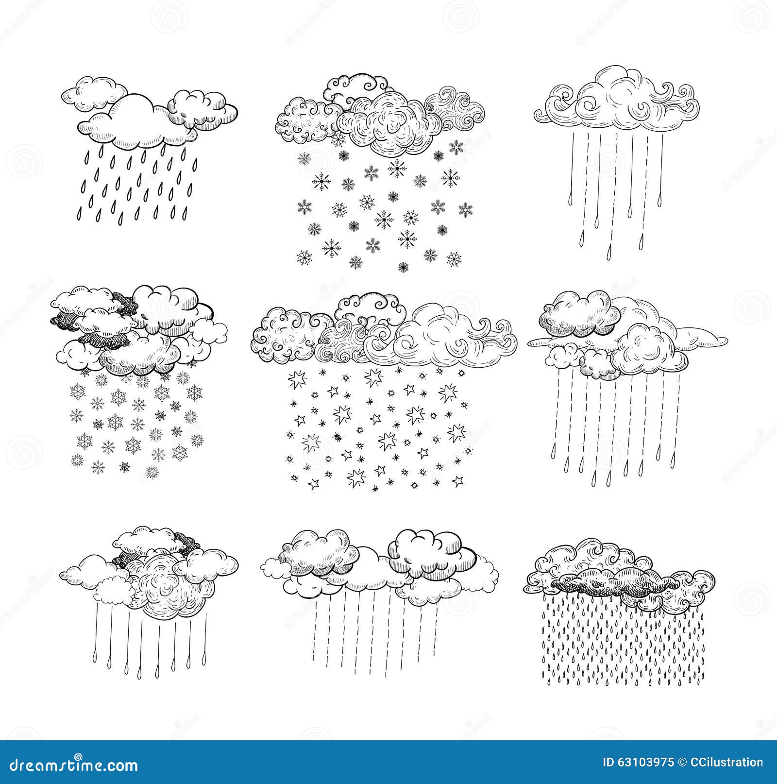 Weather Elements, Signs And Words Matching Game Vector Illustration ...