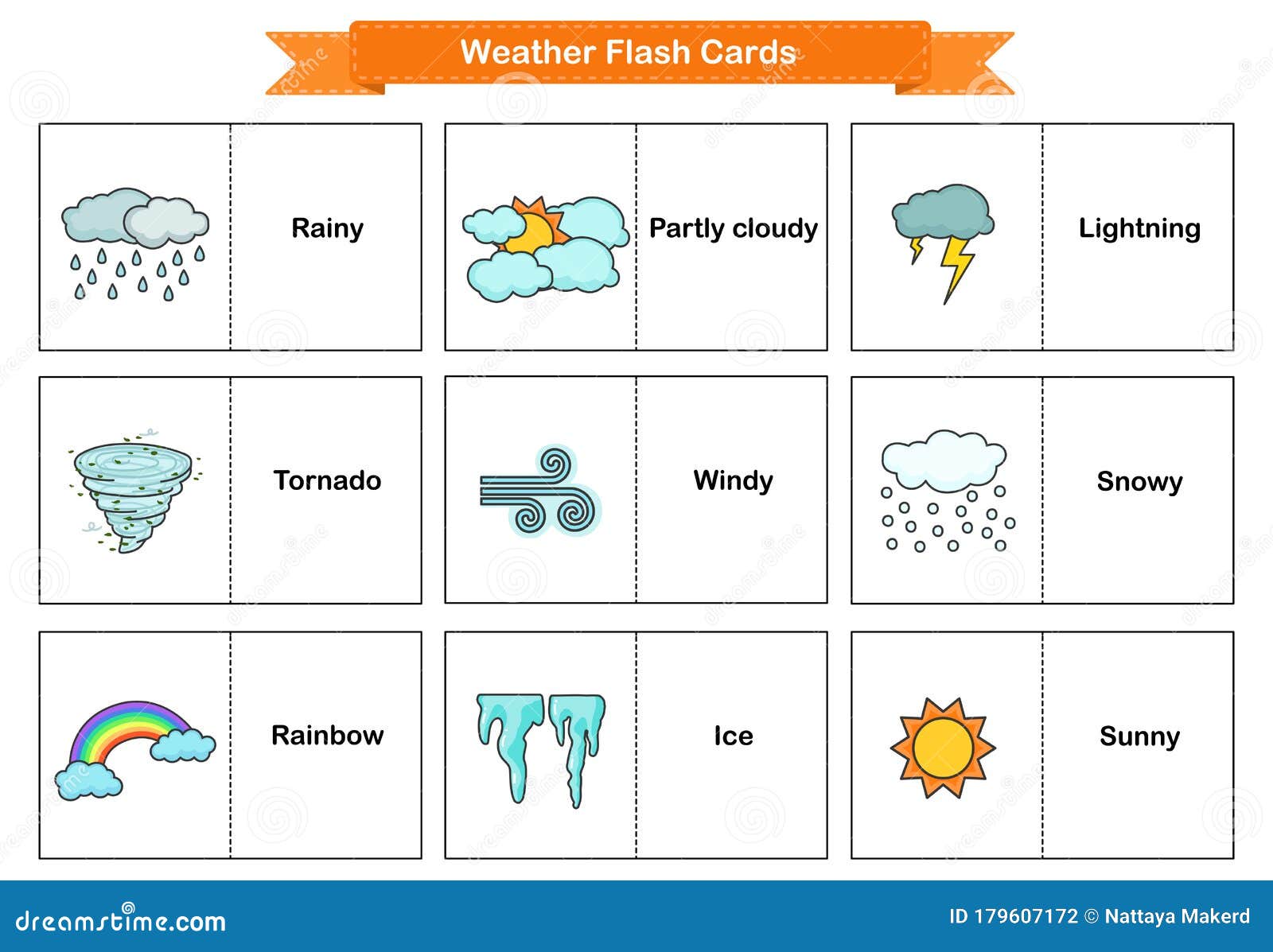 Snowy Flash Card