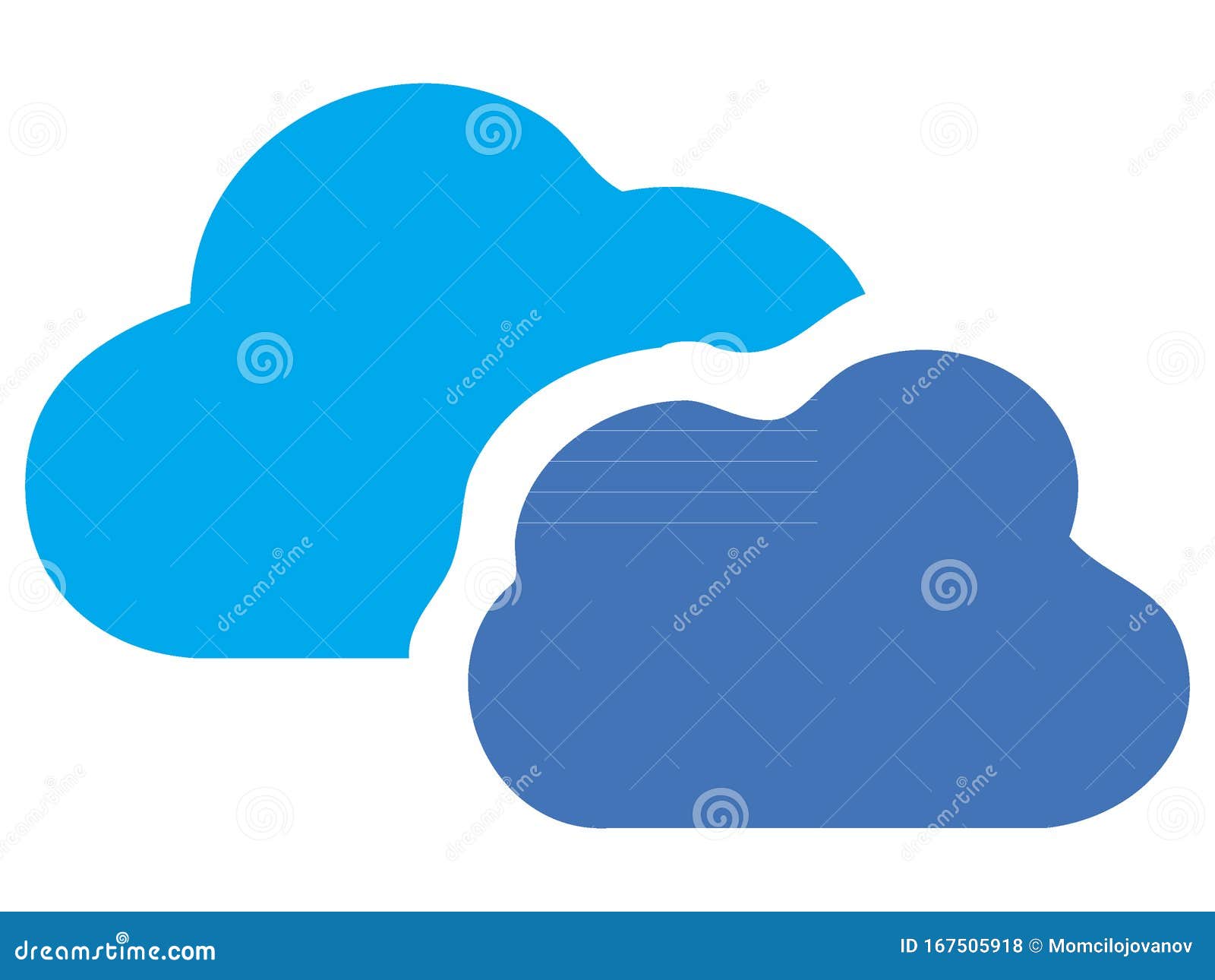 Weather Forecast App Icon for Heavy Clouds Stock Vector - Illustration ...