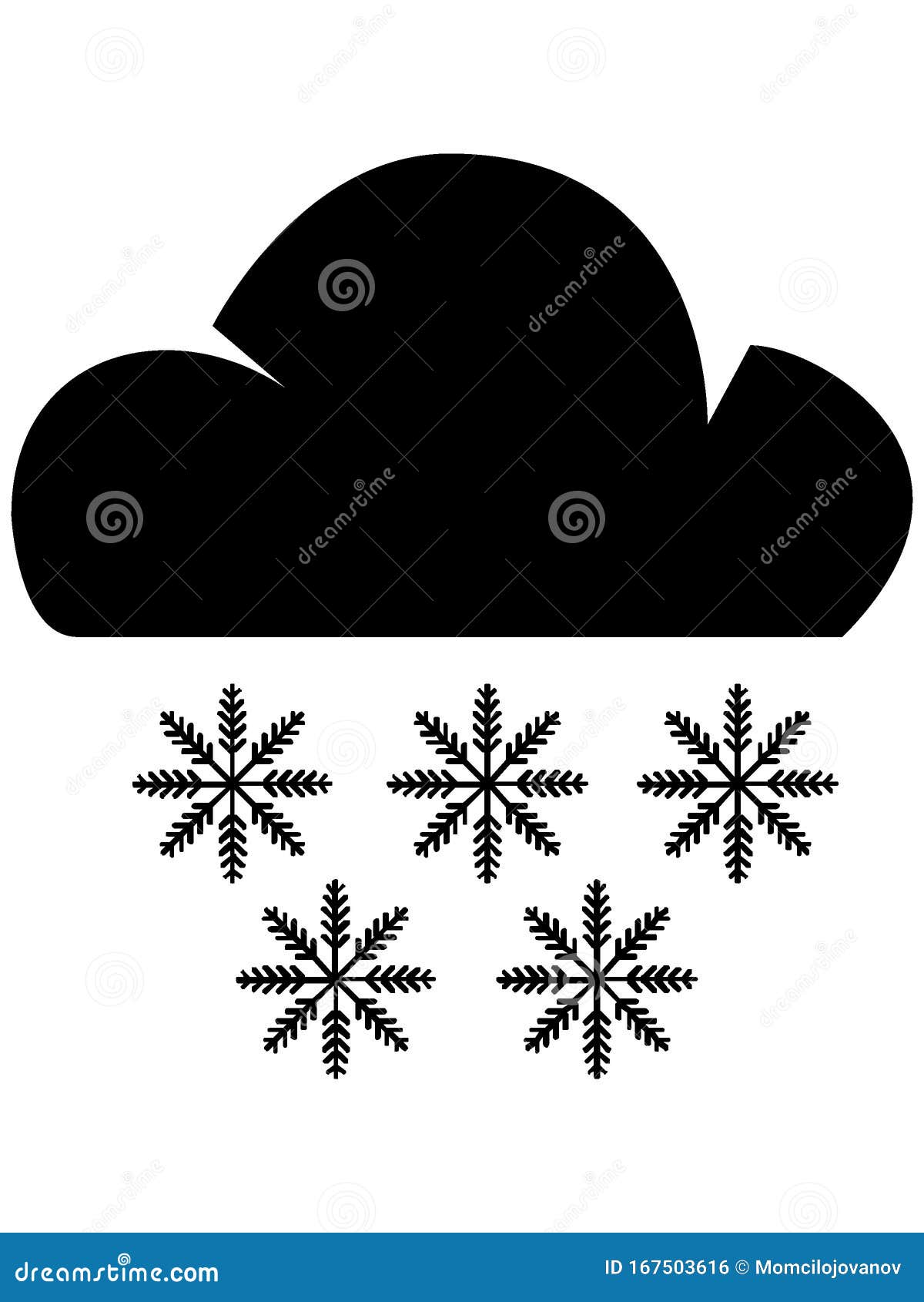 Weather Forecast App Icon for Snow Stock Vector - Illustration of ...