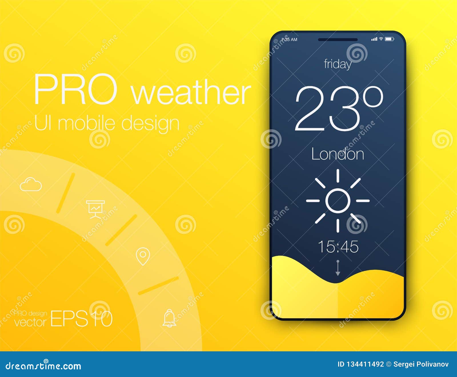 Weather Forecast App Ux Ui Design. Stock Vector Stock Vector ... Weather Forecast App Ux Ui Design. Stock Vector Stock Vector ...